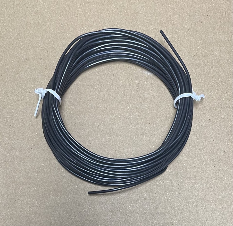 22 AWG Black Wire Solid Copper Tinned Hookup 1 wire 25 Feet 25ft 22 ...