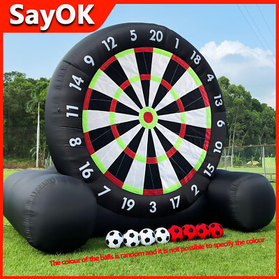 10ft Kids Giant Inflatable Target Inflatable Football Kicking Dart ...