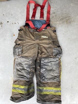 FIRE DEX Firefighter Turnout Bunker PANTS 42 X 29 Dark Brown 2006 W ...