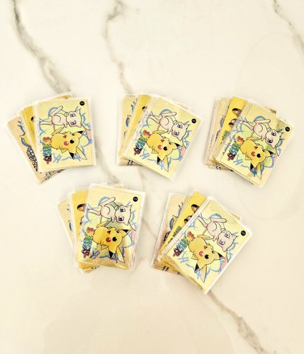 EXCLUSIVES POKEMON Prism - 5 Lots Cards/Stickers Holo JAPAN 90' Vending ...