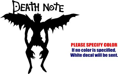 Death Note Ryuk Graphic Die Cut decal sticker Car Truck Boat Window 6 ...