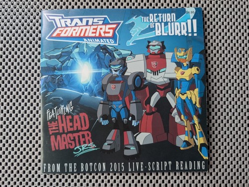 Transformers Animated Botcon 2015 2016 Return Of Blurr Storybook Script Reading | eBay