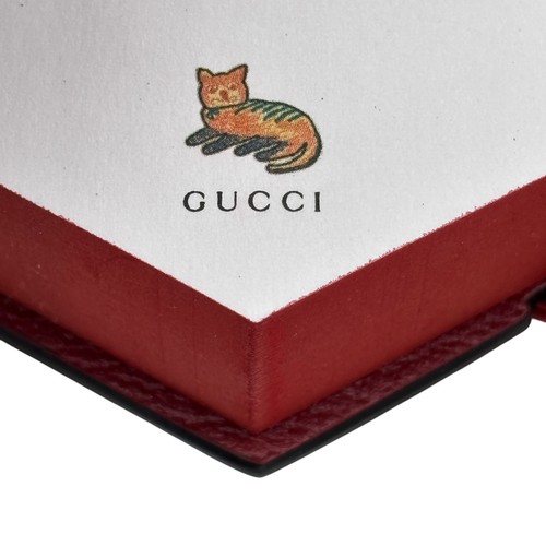 Gucci GG Supreme Coated Canvas Sticky Note Pad Whimsey Derpey Cat W ...