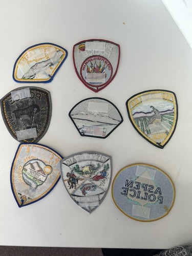LOT OF 8 Colorado Embroidered Patches Police Small Town Mountain City ...