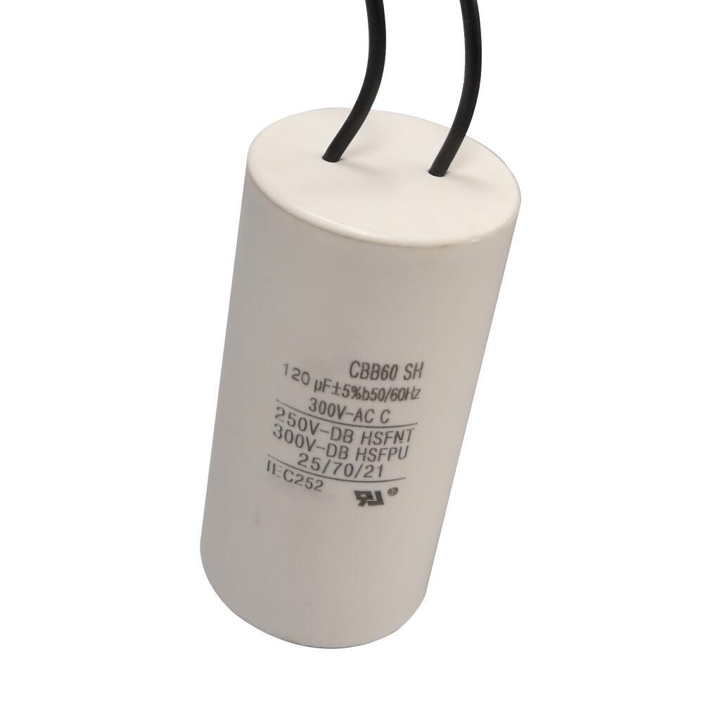 CBB60 SH Run Capacitor 300V-AC C 300VAC 120uF 120MFD 120 uF MFD 50x96mm ...