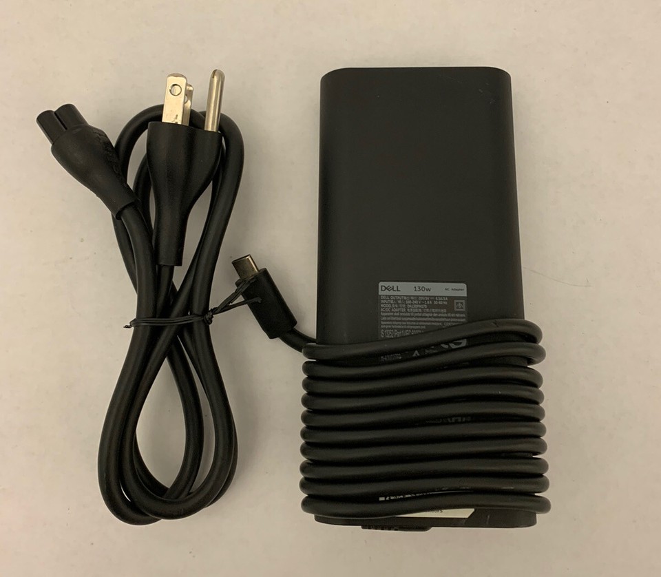 Genuine Dell 130W USB Type-C AC Adapter Charger HA130PM170 DA130PM170 ...