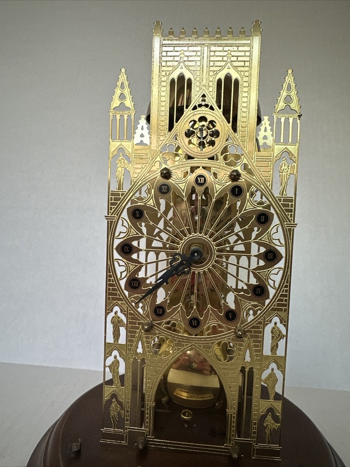 Antique York Minster Cathedral Clock w Dome Built by Daniel S ...