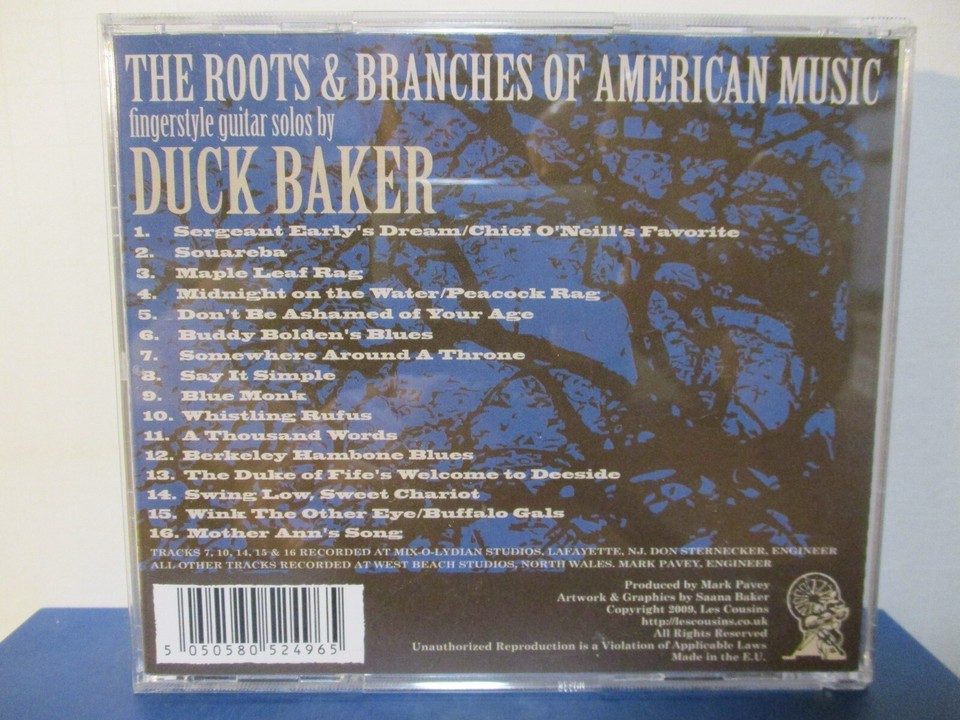 DUCK BAKER - Roots & Branches Of American Music - CD - MINT condition ...