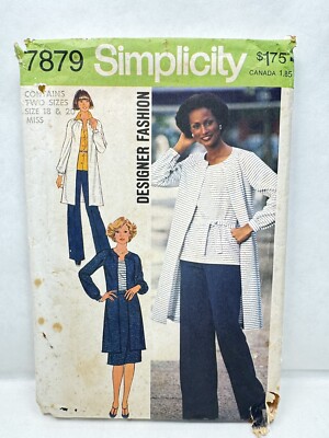 Simplicity 7879 Misses Pants Skirt Tunic Top Pattern 18-20 *Uncut* | eBay