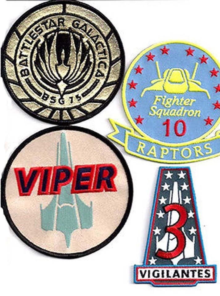 Battlestar Galactica Set of 4 Screen Accurate Patch Set (PREMIUM ...