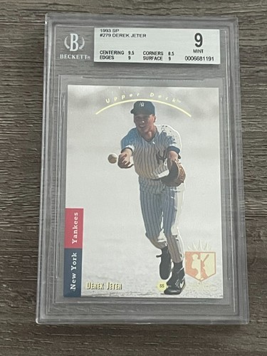 Derek Jeter 1993 SP Rookie Card BGS 9 HOF Yankee Legend | eBay