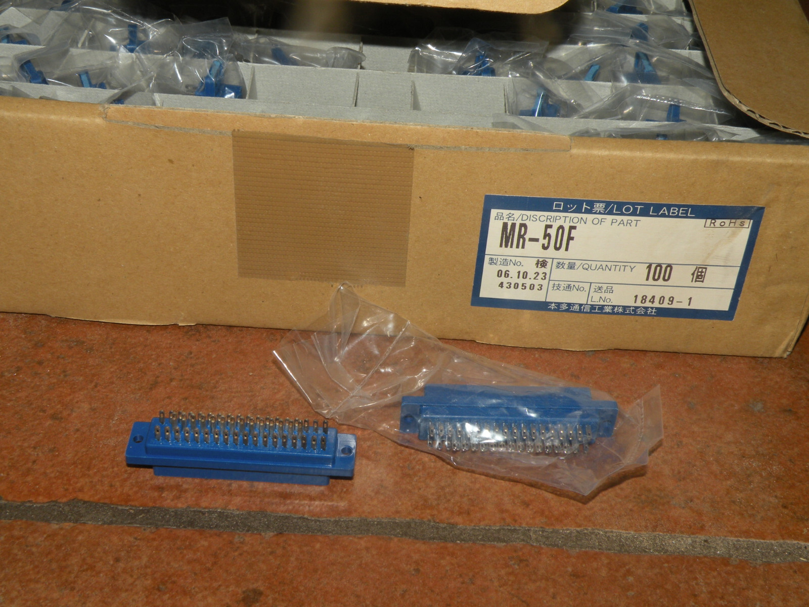 (1) MR-50F 50 pin Female PCB Connector BSN / Honda / Fanuc | eBay