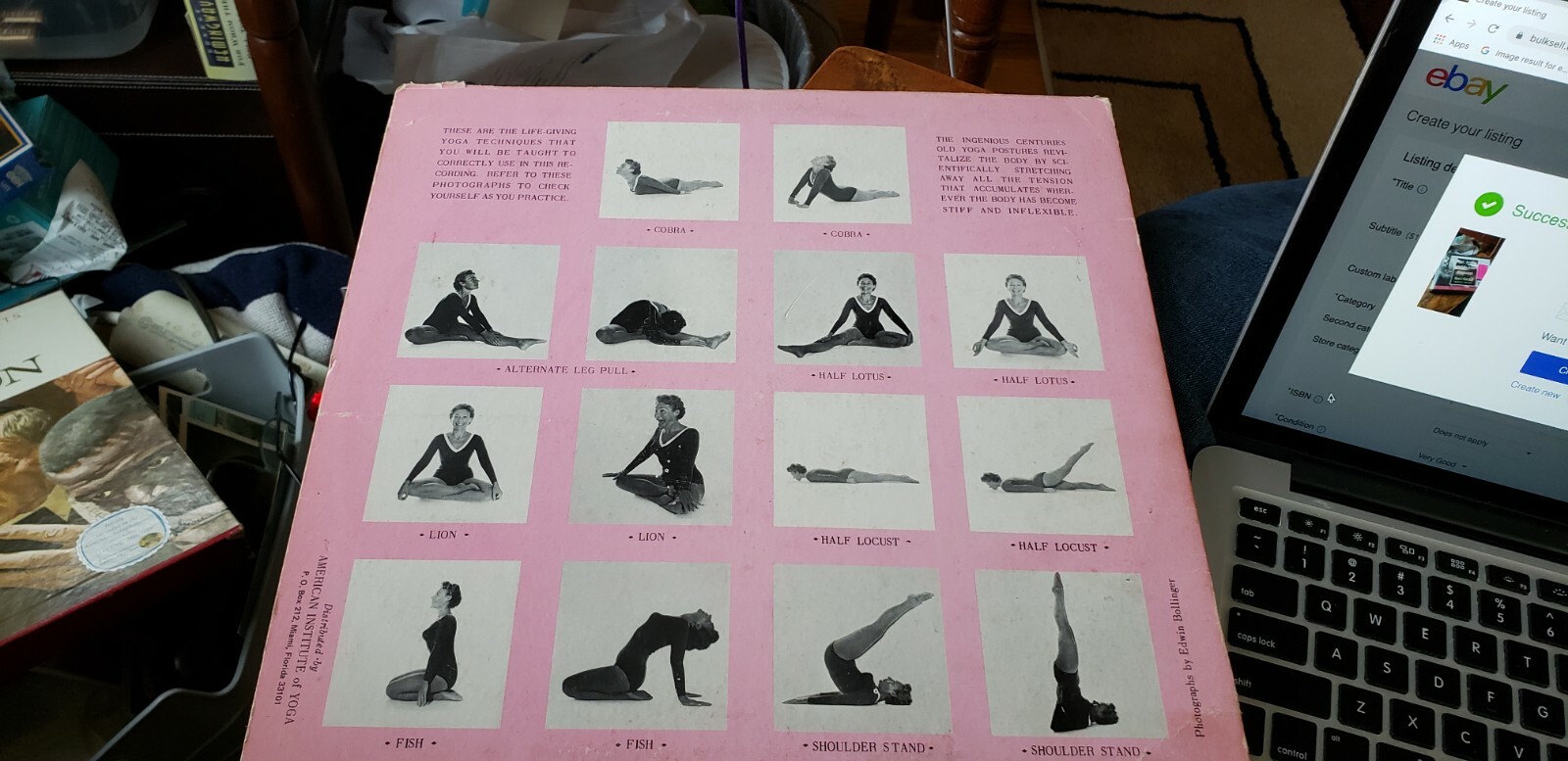YOGA For Health And Beauty OPUS Instructional LP Eve Diskin Eugene S ...