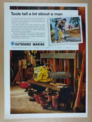 1959 Pioneer 4 1/2 hp Chain Saw vintage print Ad | eBay