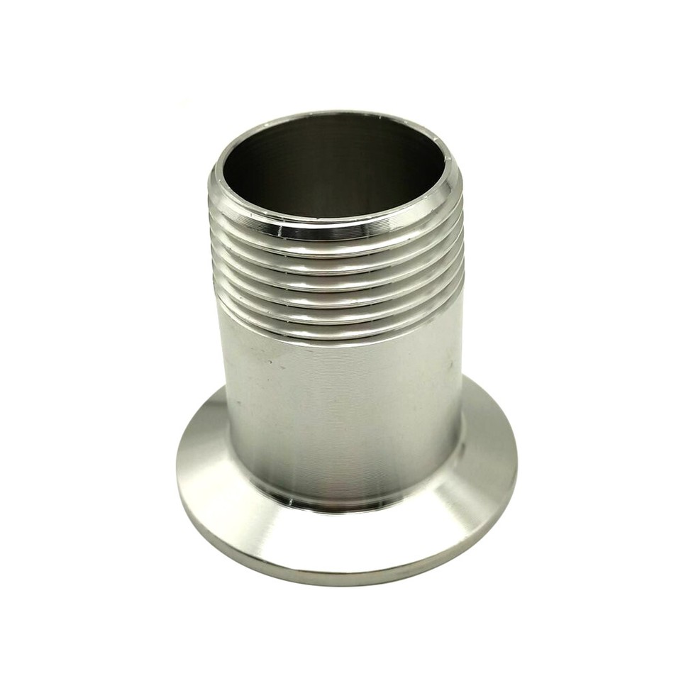 DN25 1" Sanitary Male Thread Ferrule Pipe Fittings + Tri Clamp + PTFE ...