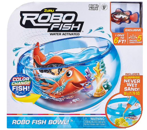 Robo Fish 7126 Robo Fish Tank Playset Robotic Toy Pet, Fish Fast ...