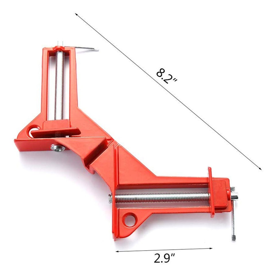 6X 90°Degree Right Angle Picture Frame Corner Clamp Holder Woodworking ...