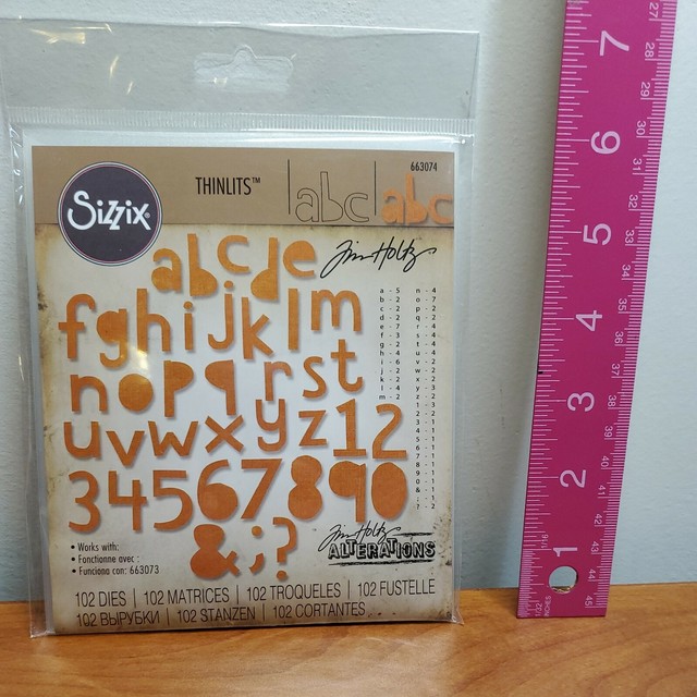 Sizzix Siz663074 THoltz Thinlits Die Alphanumeric Lower for sale online ...