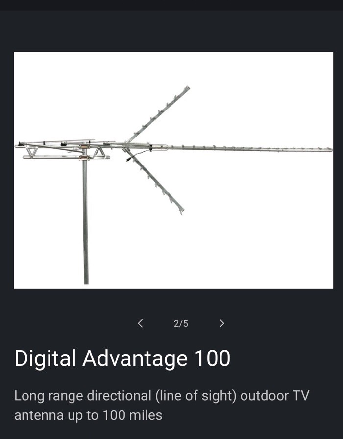 Channel Master CM-2020 Digital Advantage 100 Mile Long Range Antenna JD ...