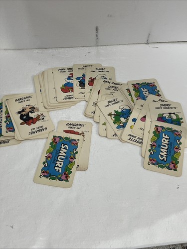 The Smurf Card Game ~ 36 play cards by ~ Milton Bradley ~ Used | eBay