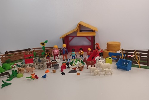 Playmobil Bundle 4851 Petting Zoo / Farm Set 2009 + Extra Animals ...