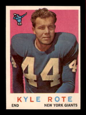 1959 Topps #7 Kyle Rote NM/NM+ NY Giants 540294 | eBay