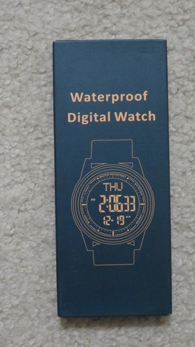 Beeasy Mens Digital Watch Waterproof With Alarm Stopwatch Black Size No ...