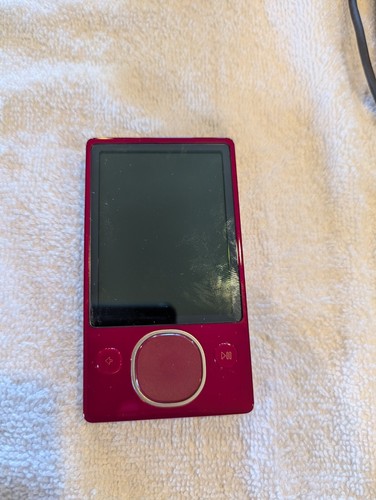 Microsoft Zune Model 1126 80GB MP3 Player Red | eBay
