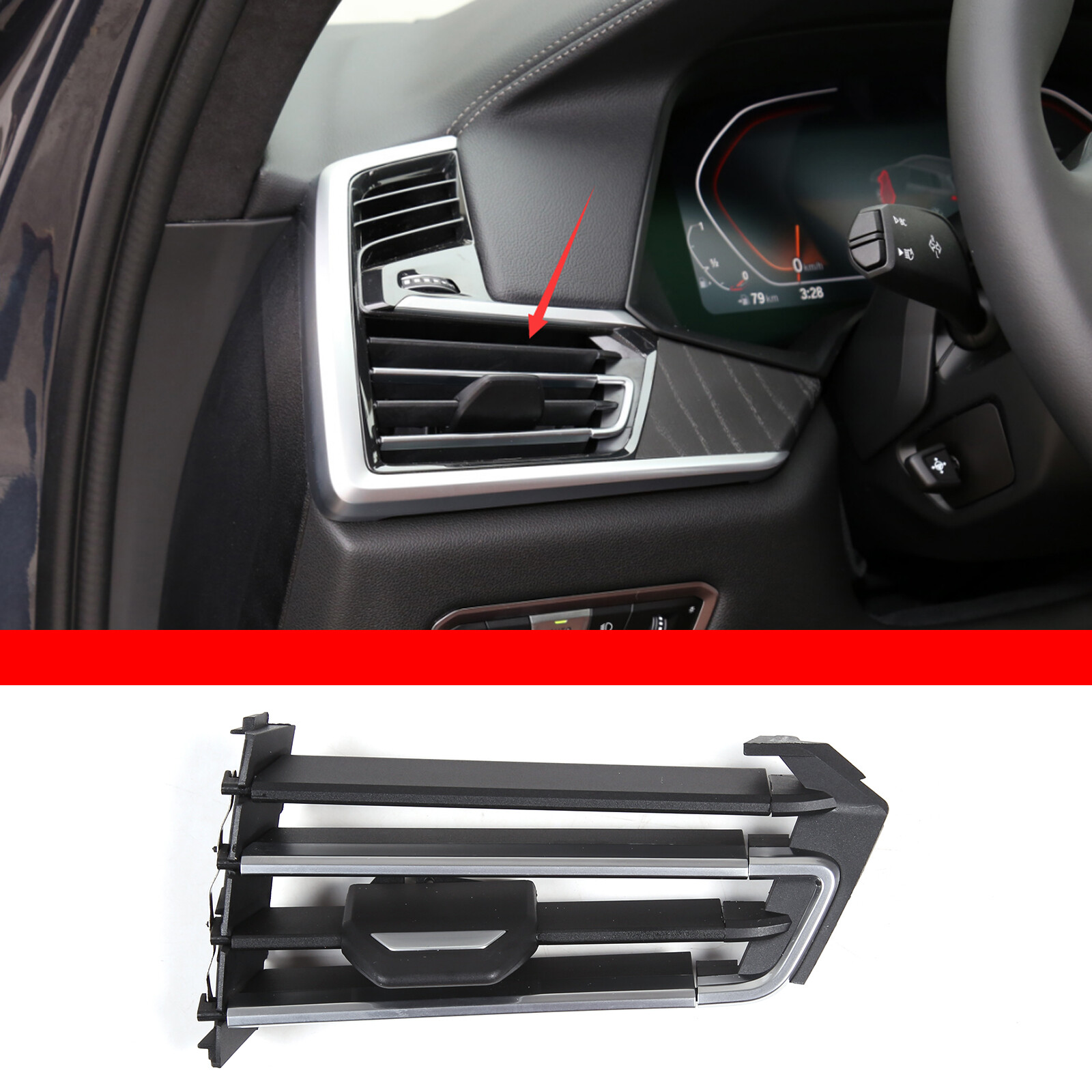 Side A/C Air Vent Outlet Repair Kit LH Side For BMW G05 X5 X7 G07 2019 ...