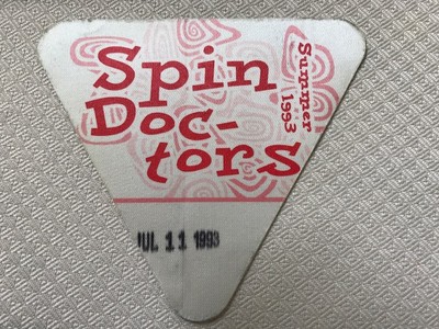 Spin Doctors-Summer Tour 1993 - satin backstage pass - July 11 Mann ...