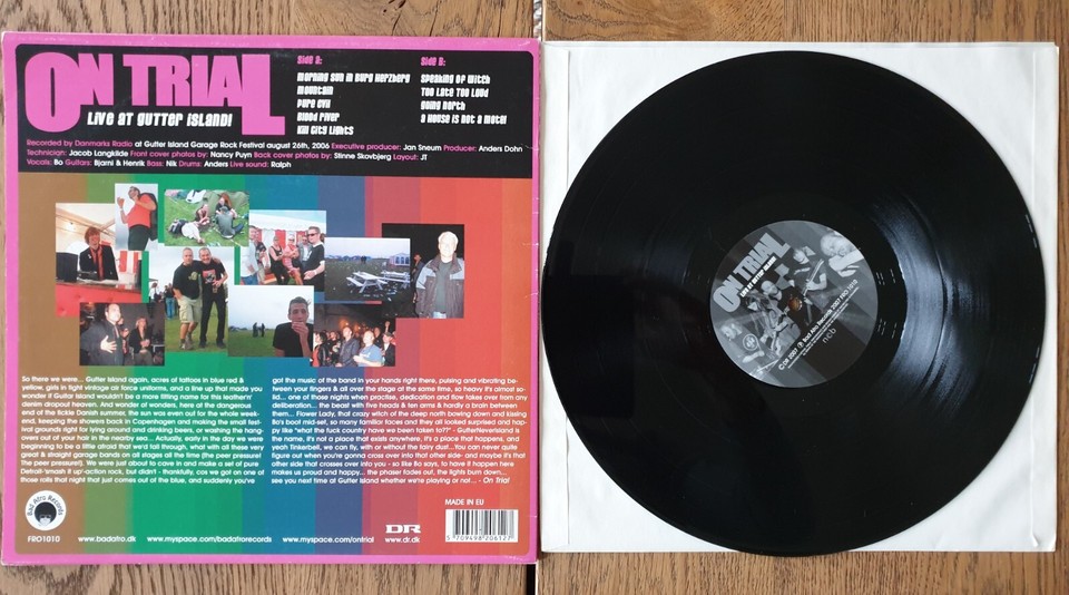 On Trial, Live at gutter Island. Vinyl LP. 2007 Bad Afro Records | eBay