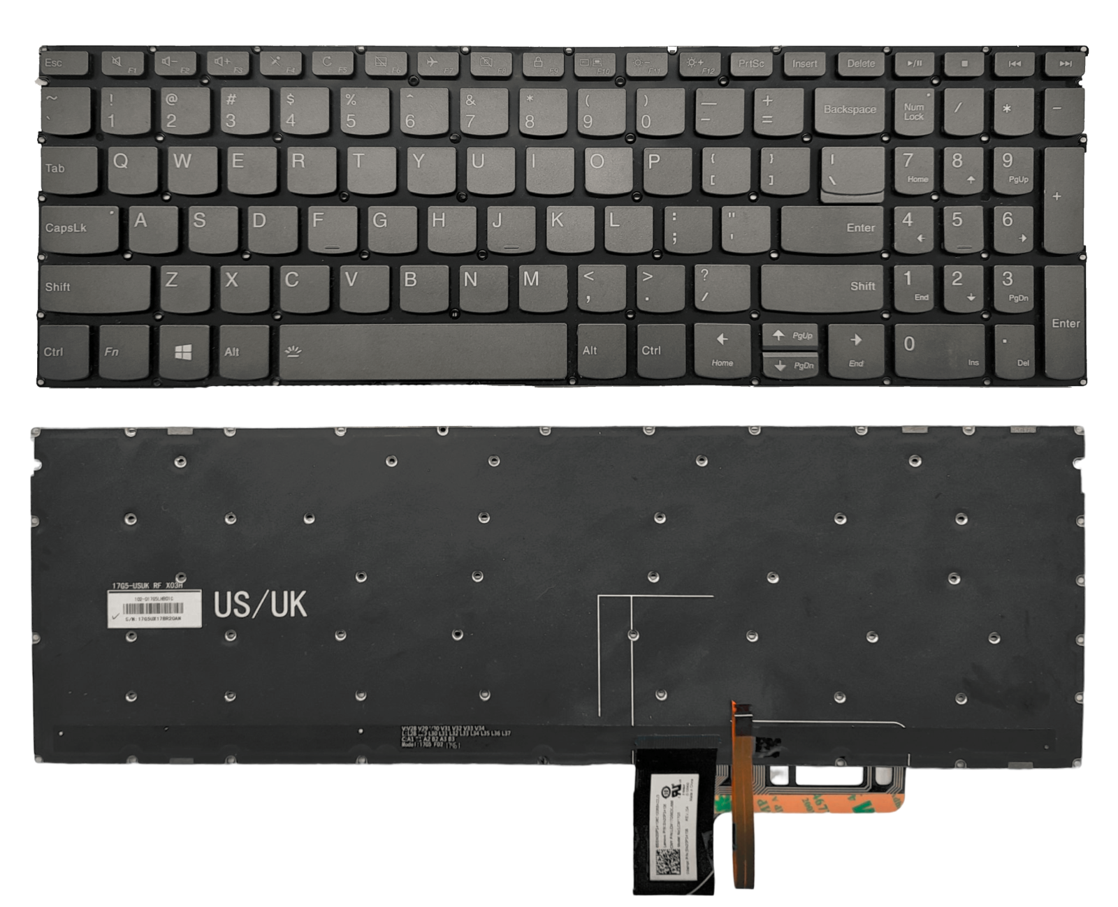 Lenovo Yoga C740-15IML C740-15 S740-15IRH Keyboard US Backlit | eBay