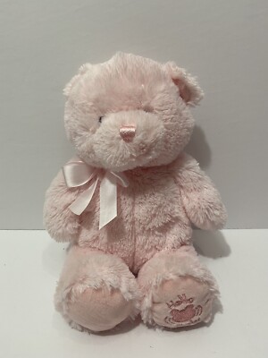 Baby Gund Musical Bear Pink Teddy My First Bear “hello Baby” Talking | eBay