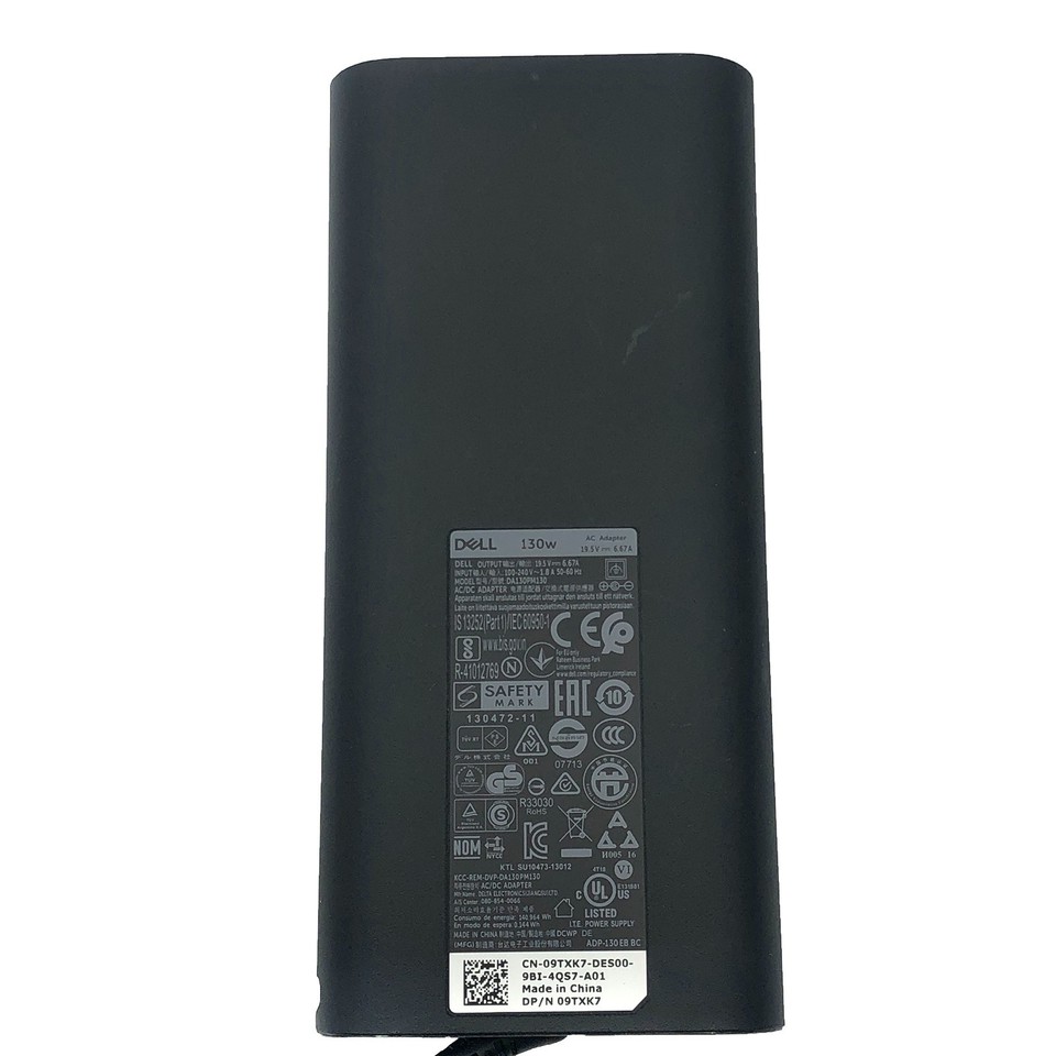NEW Genuine Dell 130W AC Adapter 4.5mm For Optiplex 7050 7060 Micro ...