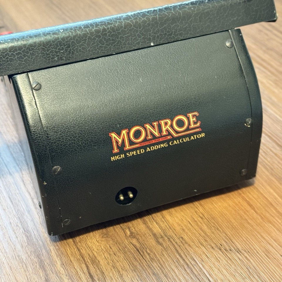 Antique Monroe High Speed Adding Calculating Machine Untested Vintage ...