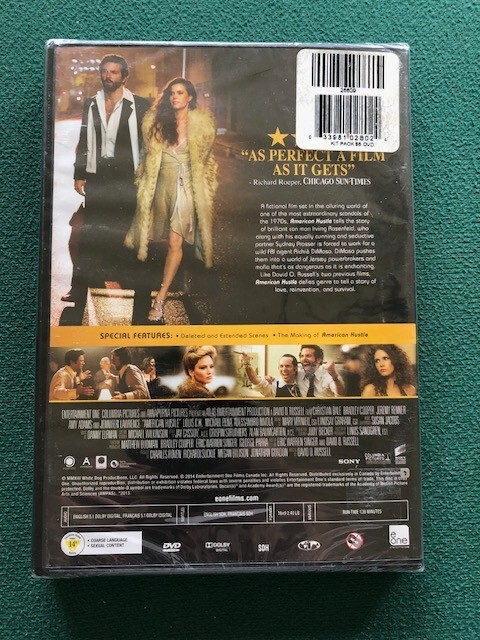 American Hustle (DVD, 2014) Christian Bale, Bradly Cooper, Jennifer ...