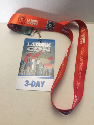 2023 Los Angeles Comic Con Used Badge & Lanyard | eBay