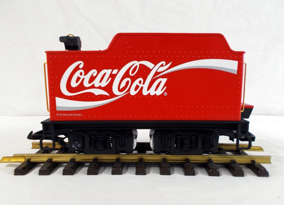 LGB COCA COLA TENDER WITH CUSTOM LOCOMOTIVE STEAM + WHISTLE SOUND + 3 ...