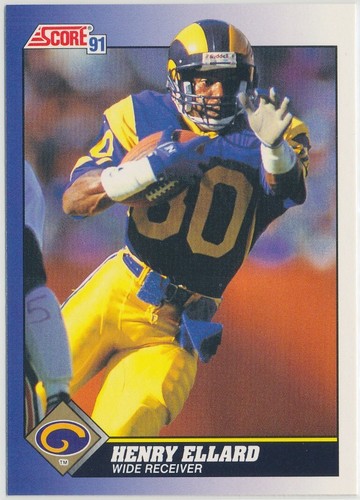 Henry Ellard - Los Angeles Rams - 1991 Score Football - Base - #80 | eBay