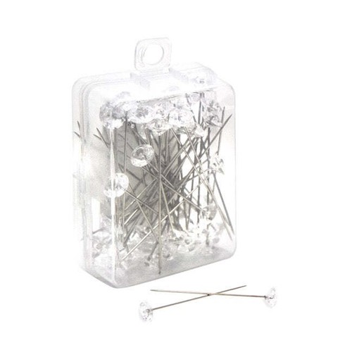 Diamante Diamond Head Pins (6mm x 4cm) 100 pcs | eBay Australia