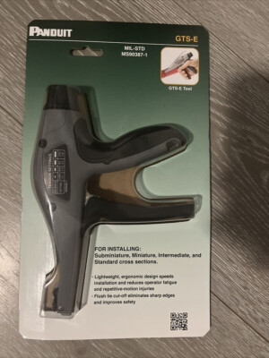 Panduit GTS-E Cable Tie Gun - Black/Gray 613056012226| eBay