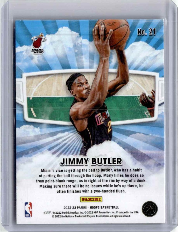 2022-23 Hoops Skyview Jimmy Butler Basketball Card Miami Heat #21 | eBay