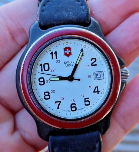 RARE Vintage Men's Swiss Army Watch Wristwatch Marlboro Advertising ...
