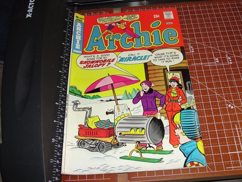 ARCHIE Comics #243 April 1975 Betty VERONICA Miracle the Snowmobile ...