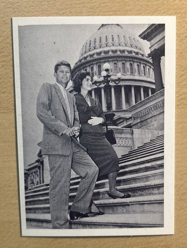 1963 President John F Kennedy Trading Card #13. NM-MT, Work At Capitol ...