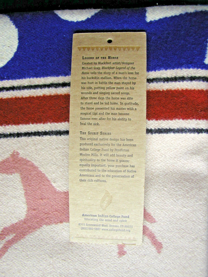 PENDLETON WOOL BLANKET - THE SPIRIT SERIES / LEGEND OF THE HORSE / BLACKFEET | eBay