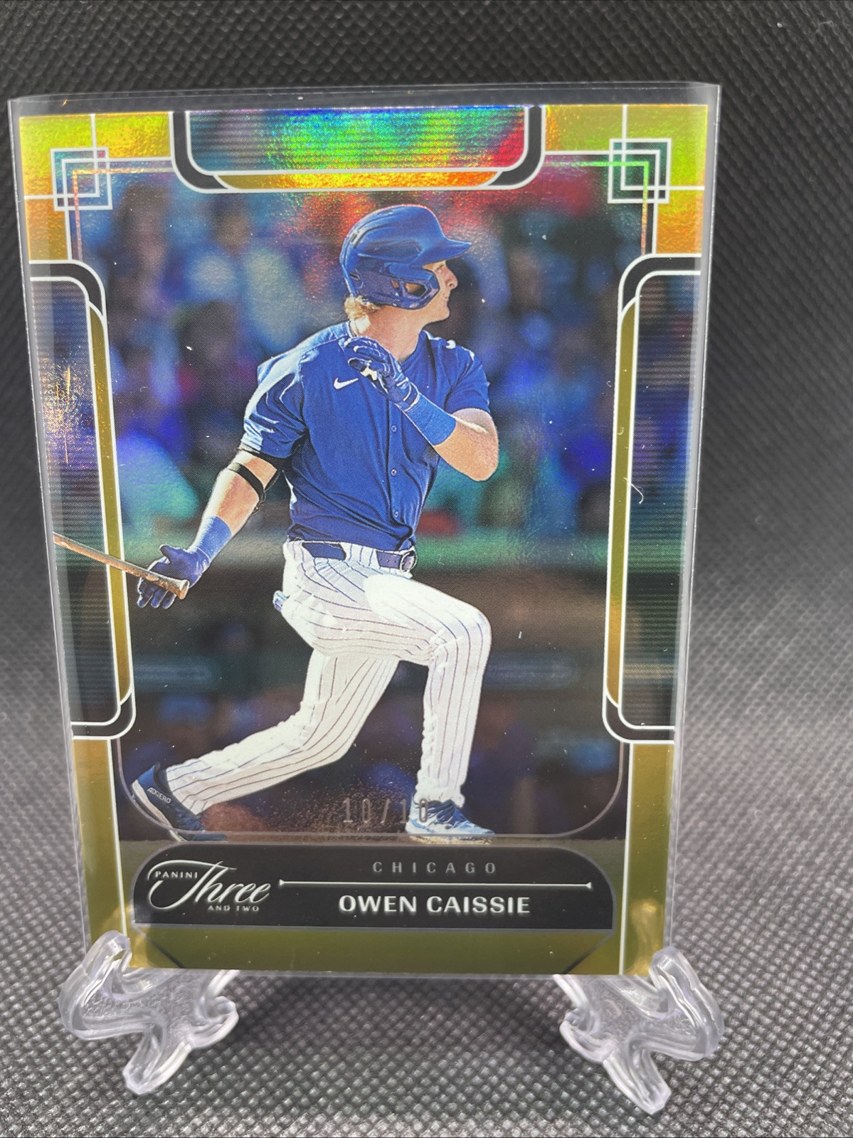 Owen Caissie 2024 Panini Three and Two #7 Holo Gold /10 Price Guide ...