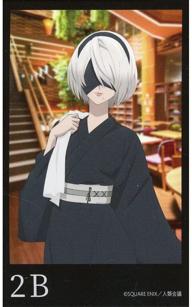 NieR Automata 2B Character Card Collectible RAKU SPA Special Edition ...