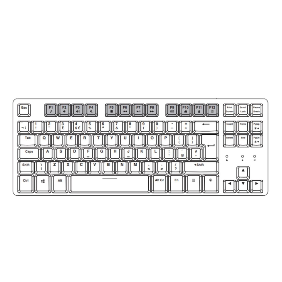ADX Firefight Core K14 TKL 75% Gaming Keyboard RGB LED Lighting ...