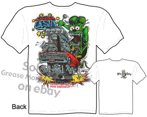 Rat Fink T Shirt 67 Chevelle Shirt 1967 Chevy Cruise Muscle Car Apparel ...